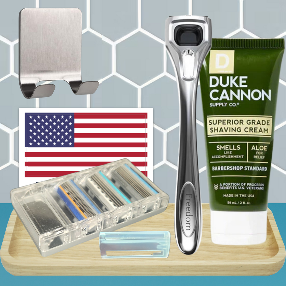 Freedom Razor Discovery Pack+ – Patriot Shave